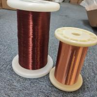 China 0.12mm Hot Air Self Bonding Enameled Copper Wire 220 Class Custom Paint Thickness for sale