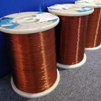 China Polyesterimide Enameled Copper Wire Class 200 Self Bonding 0.02-0.90mm Round for sale