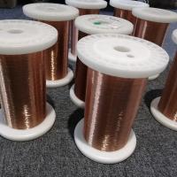 China Hot Air Self Bonding Enameled Round Copper Wire 0.14mm 220C for Transformer Winding for sale