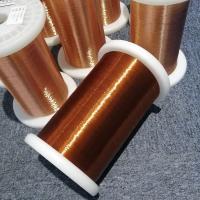 China Self Bonding Polyesterimide Enameled Copper Wire AWG 33 Class 200 0.18mm for sale