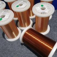 China Self Bonding Polyesterimide Enameled Copper Wire AWG 33 Class 200 0.18mm for sale