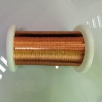 China AWG 38 Polyesterimide Self Adhesive Enameled Copper Wire 0.1mm 200C for Voice Coils for sale