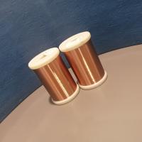 China 0.04mm Class 180 Polyesterimide Enamelled Round Copper Wires Self Bonding for sale