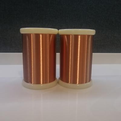 China Polyesterimide Enameled Copper Wire 0.085mm Thermal Class 200 Straight Welding Resistance for sale