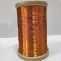 China AWG 38 Polyesterimide Self Adhesive Enameled Copper Wire 0.1mm 200C for Voice Coils for sale