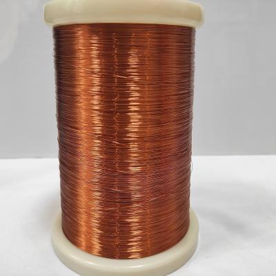 China AWG 38 Polyesterimide Self Adhesive Enameled Copper Wire 0.1mm 200C for Voice Coils for sale