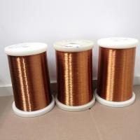 China Self Bonding Round Copper Enameled Wire 0.18mm Polyamideimide Coating 200°C for Magnetic Induction Coils for sale