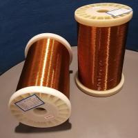 China Self Bonding Round Copper Enameled Wire 0.18mm Polyamideimide Coating 200°C for Magnetic Induction Coils for sale