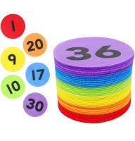 China 180mm Circular Lightweight Classroom Carpet Markers For Positioning Training for sale