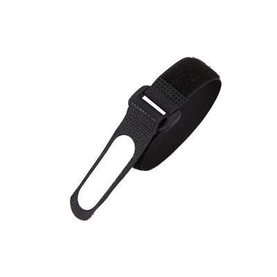 China Writable Hook And Loop Cable Management Plastic Hook 70% Polyester Reusable for sale