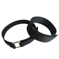 China Iron Buckle Elastic Hook And Loop Fixing 180mm Elastic Loop Fastener For Binding And Fastening Goods for sale