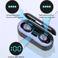 China TWS Power Bank Earphone Earbuds Wireless Bluetooth 5.0 IPX7 Waterproof for sale