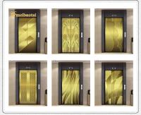 China PVD Gold Mirror Elevator Stainless Steel Sheet with 0.95mm Thickness and 1219x2438mm Size for sale