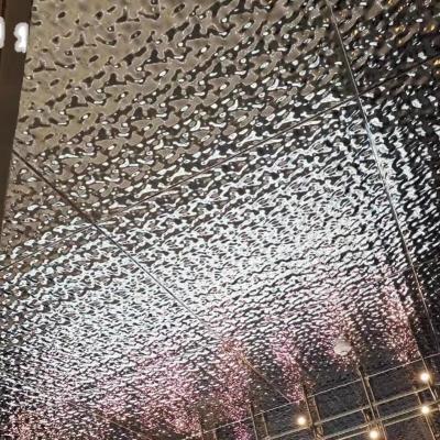 China Silver Color Coated Water Ripple Stainless Steel Sheet for Kitchen for sale