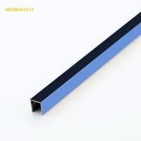 China 10FT Stainless Steel Tile Trim Decoration U Shape U6 U8 Blue  Black Golden Silver Color for sale