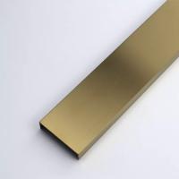 China Black Rose Gold Mirror Hairline Finished 304 SS Tile Trim U20 for sale