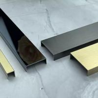 China PVD Color Stainless Steel U Trim Decorative SS Tile Trim 12mm for sale