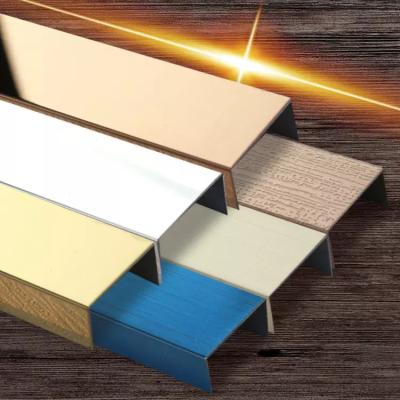 China Decorative 20mm PVD Color Coated 304 Stainless Steel U Trim Tile Edge for sale