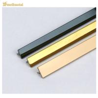 China 2440mm Length Stainless Steel Tile Trim for Easy Installation for sale