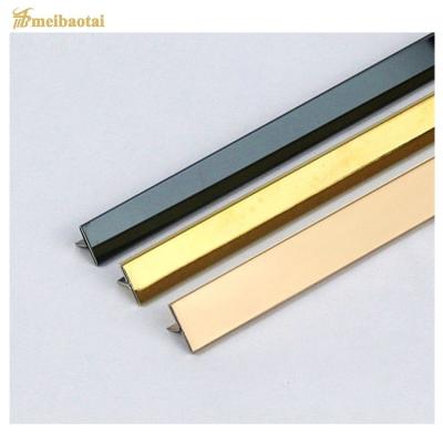 China 2440mm Length Stainless Steel Tile Trim for Easy Installation for sale