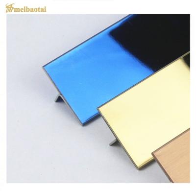 China 2438mm Stainless Steel Effect Tile Trim 304 Stainless Steel Tile Strip for sale