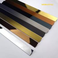 China 10FT Length Stainless Steel Tile Trim Decorative Profile T Shaped 304 Grade For Wall for sale