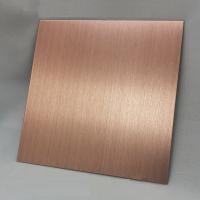 China Colored Hairline Matt Stainless Steel Plate with NO.4 Surface Treatment and Customized Size for sale