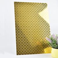 China 4x8 Mirror Etched PVD Coated Elevator Stainless Steel Sheet for Door and Decorative Applications for sale
