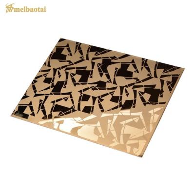 China Customized Sizes and Thickness Available for Etched Stainless Steel Sheet for sale