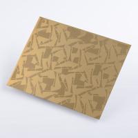 China Customized Etching Patterns And Sizes Available For Etched Stainless Steel Sheet for sale
