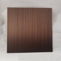 China Anti Bronze Hairline 304 Stainless Steel Sheet AFP finish for sale