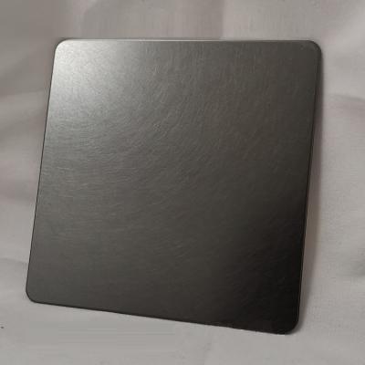 China Bronze PVD Coated Stainless Steel Sheet with Cross Brushed Surface in Four Feet Size for sale