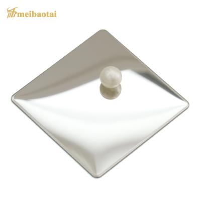 China Mirror Finish Decorative Stainless Steel Sheet 4x8 Size 0.6mm Thickness for Elegant Wall and Ceiling Decor for sale