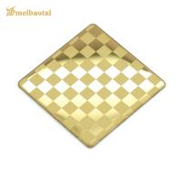 China 8K Mirror Finish Gold Etching Sustainable Cold Rolled Stainless Steel Plate and SS Sheet for sale