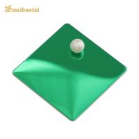 China Green Mirror Finish PVD Blue Coated Decorative Stainless Steel Sheet 1.2mm Thickness for sale