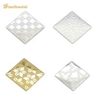 China 1.0mm Thk Golden Mirror Etched Stainless Steel Sheet For Elevator Cabinet Decoration for sale