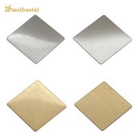 China Sustainable Hairline Decorative Stainless Steel Sheet Sandblasted Silver Gold Color for sale