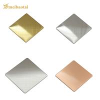 China 0.55mm Thickness 304 Grade Hairline Stainless Steel Sheet 1219x2438mm for Elevator Panels for sale