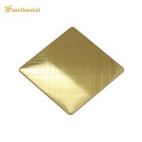 China ASTM Cold Rolled Stainless Steel Plate Gold Plated Sustainable Four Feet for Decorative Applications for sale