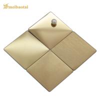 China Gold Rose Green Sustainable Cold Rolled Stainless Steel Plate Four Feet for Decorative Applications for sale