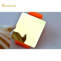China Mirror Finish PVD Blue Coated Coloured Stainless Steel Sheet 0.65mm Thickness for Decorative Use for sale
