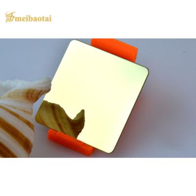 China Mirror Finish PVD Blue Coated Coloured Stainless Steel Sheet 0.65mm Thickness for Decorative Use for sale