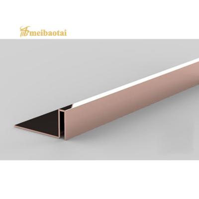 China Irregular Shaped Grade 304 Stainless Steel Tile Trim Mirror And Hairline for sale