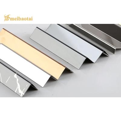China Stainless Steel Strip L Profile Sustainable L Tile Trim for sale
