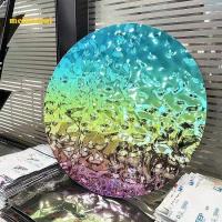 China Ss304 201 Rainbow Color Mirror Water Ripple Stainles Steel Sheet Deocration Ceiling for sale