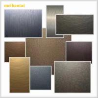 China 0.55mm Hairline Stainless Steel Sheet Brush Sandblast PVD Color Coating for sale