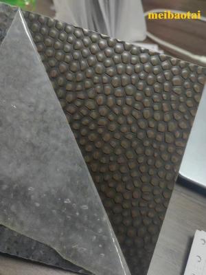 China Customized Pattern PVD Coated Golden Embossed Stainless Steel Sheet with 0.85mm Thickness for sale