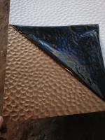China Rose Gold Mirror Honeycomb Pattern Embossed Stainless Steel Sheet for sale