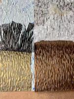 China Blue Gold Mixed Color Diamond Pattern Embossed Stainless Steel Sheet 4x8 Feet for Counter Decoration for sale
