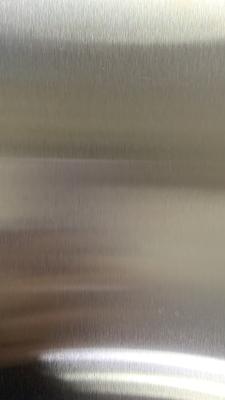 China 0.55mm Thickness Hairline Finish Grey Color Coated 201 Stainless Steel Sheet for Kitchen Applications for sale